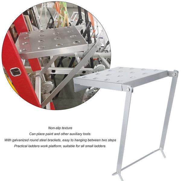 Foldable Steel Ladder Platform – Universal Fit for Step Ladders – njsgqw
