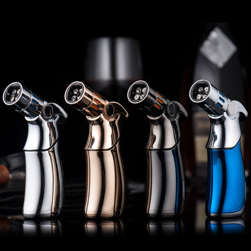 Windproof straight torch blue flame lighter – njsgqw